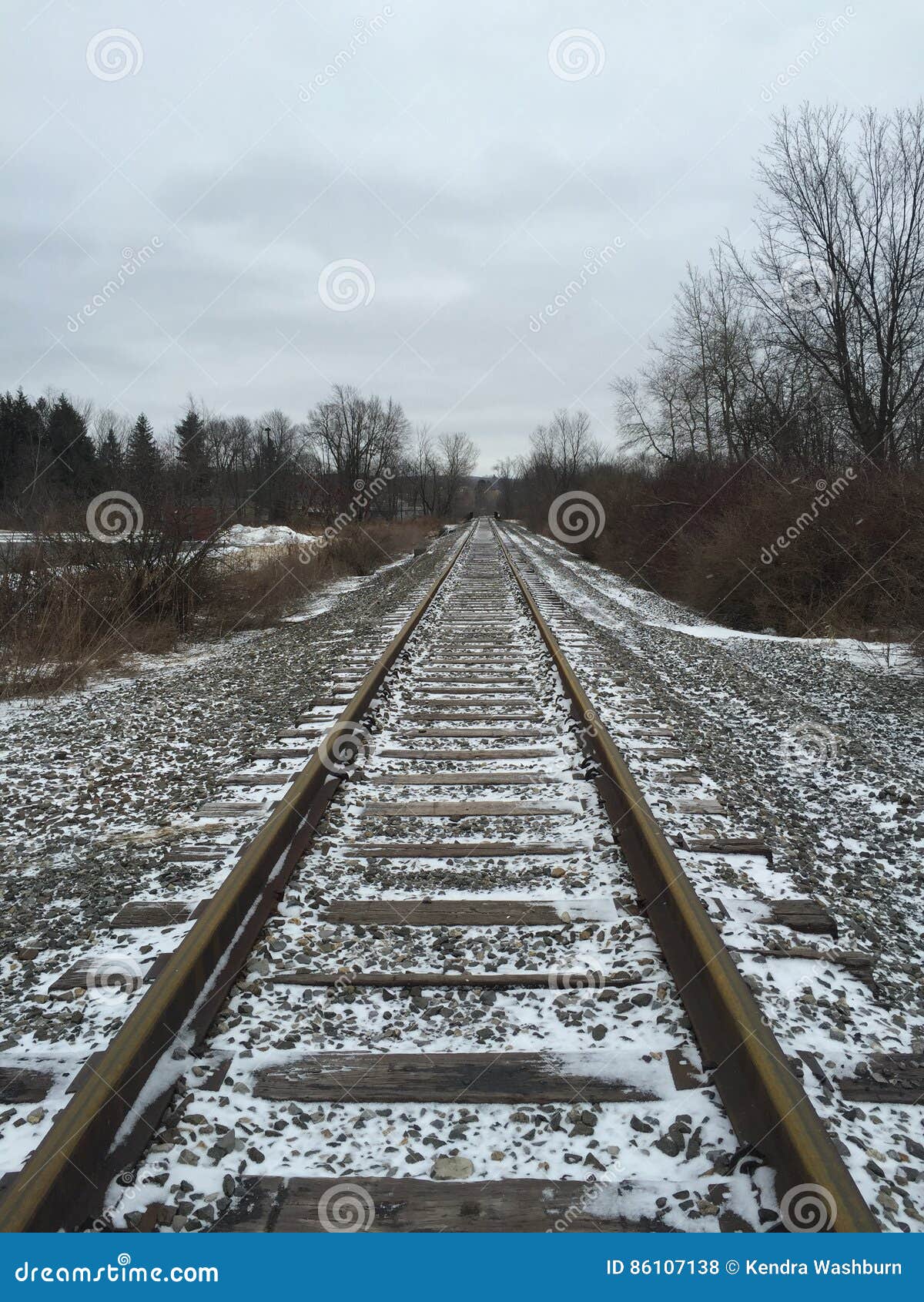 Railroad tracks stock photo. Image of early, helping - 86107138
