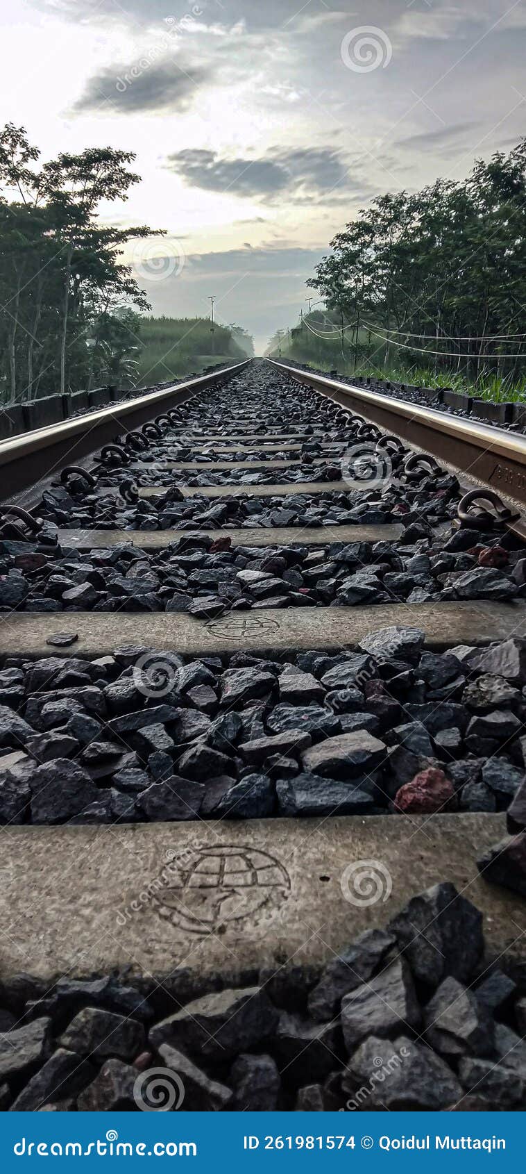 Railroad Tracks that Stretch Long for Public Transportation Stock Photo ...