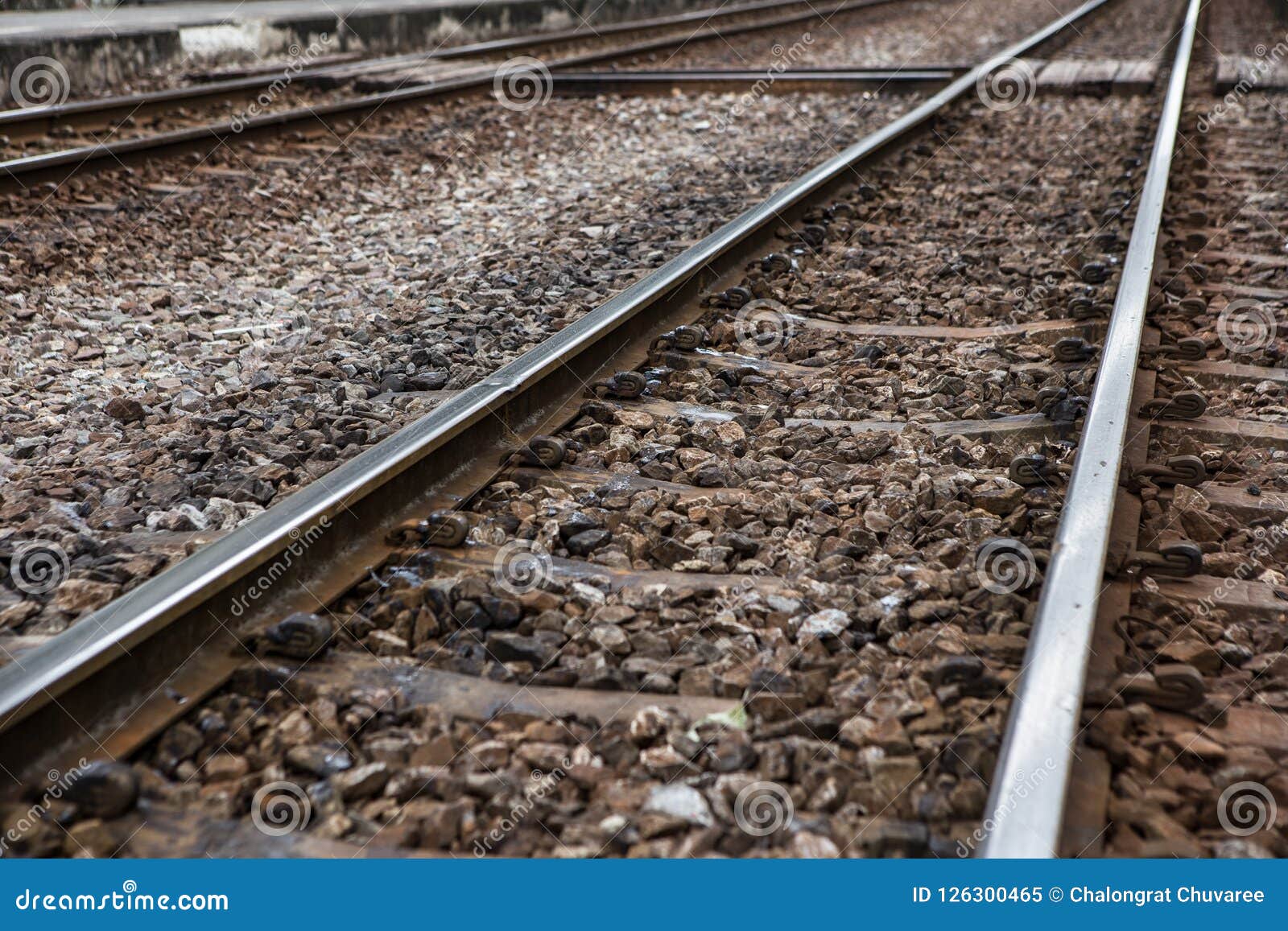 Railroad Tracks Texture Background Stock Image - Image of outdoor ...