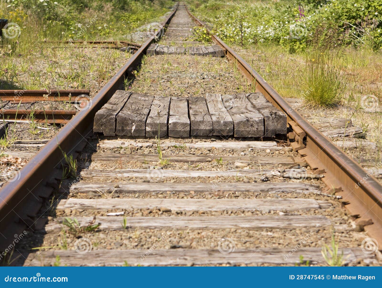Railroad Tracks To Infinity Stock Image - Image of railroad, symbolic ...