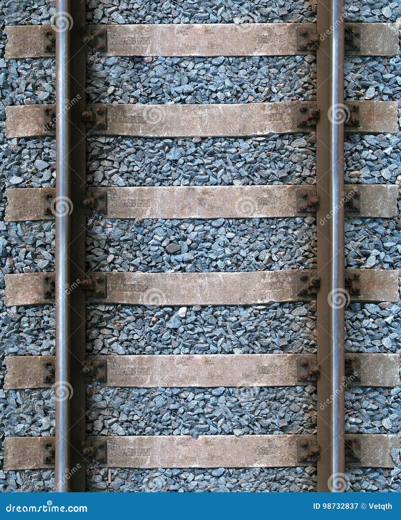 Railroad tracks stock image. Image of rails, railway - 98732837
