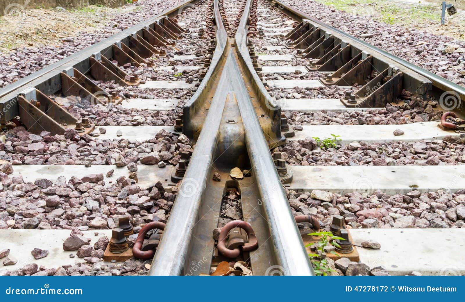 Railroad tracks stock photo. Image of telling, clearview - 47278172