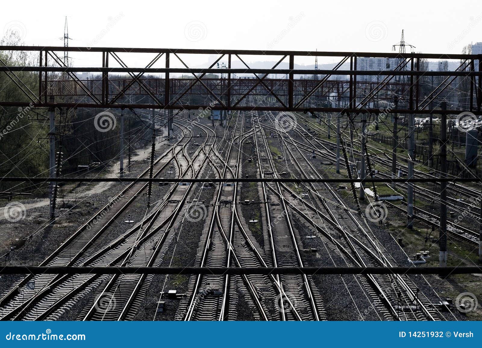 Railroad traffic centre stock photo. Image of cable, station - 14251932