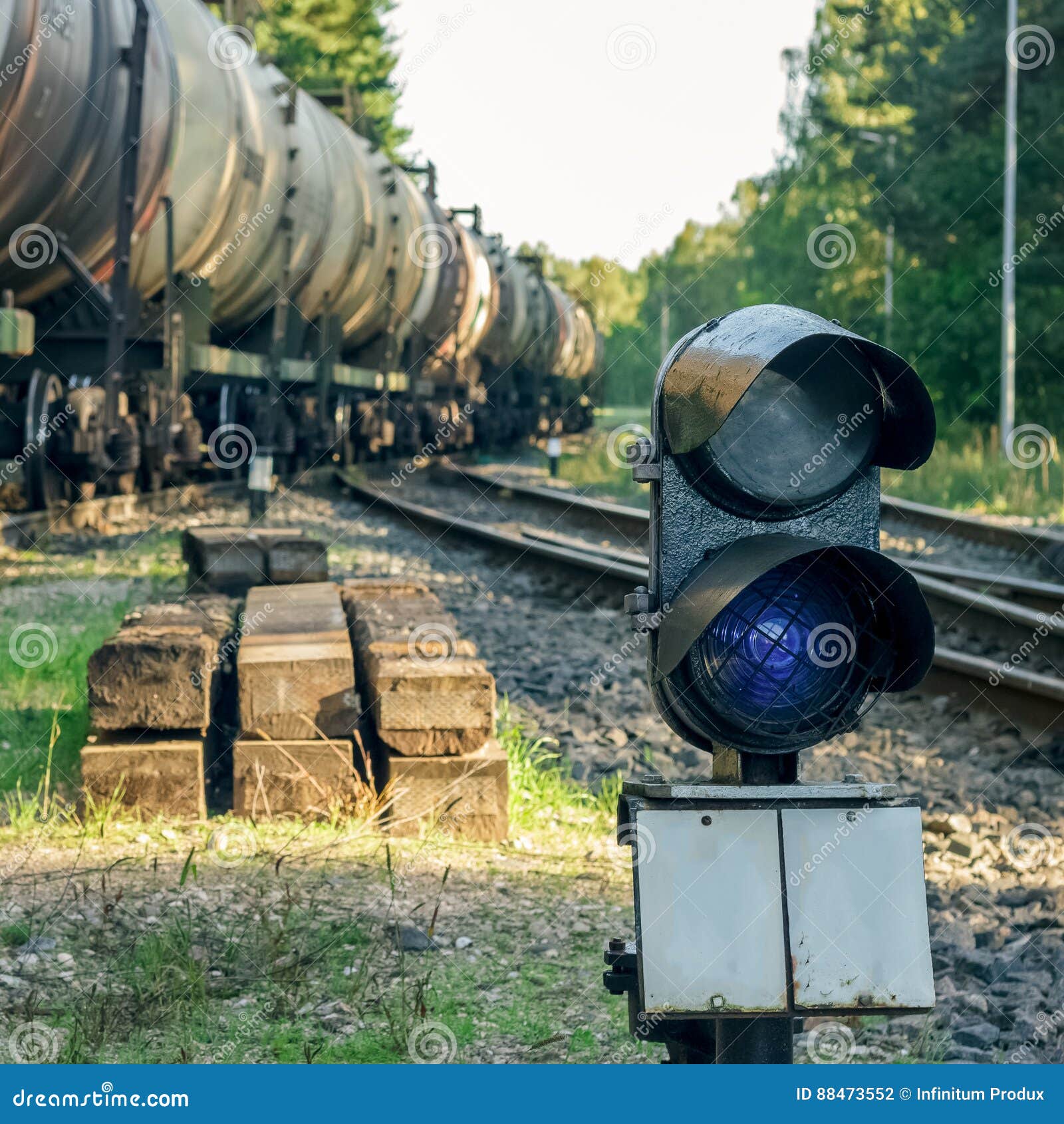 Railroad traffic light stock photo. Image of transportation - 88473552