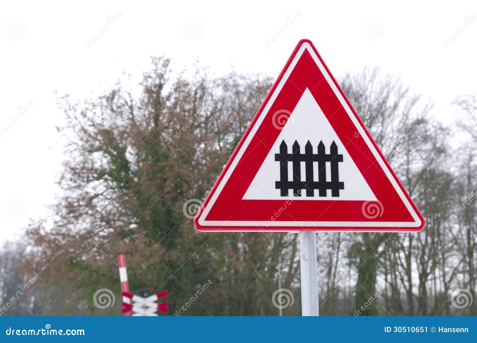 Railroad traffic sign stock image. Image of gate, careful - 30510651