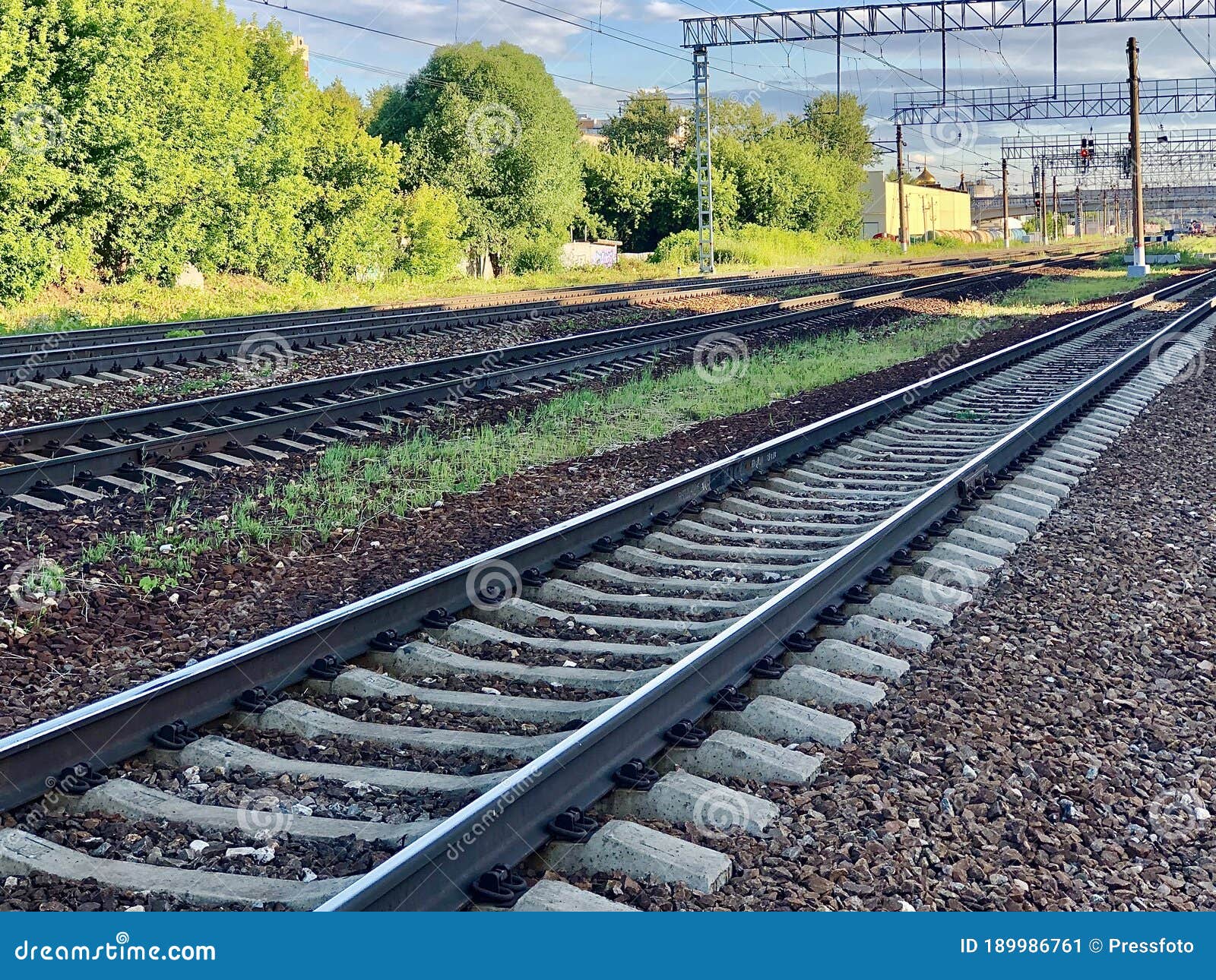 Railroad without Train editorial photo. Image of rail - 189986761