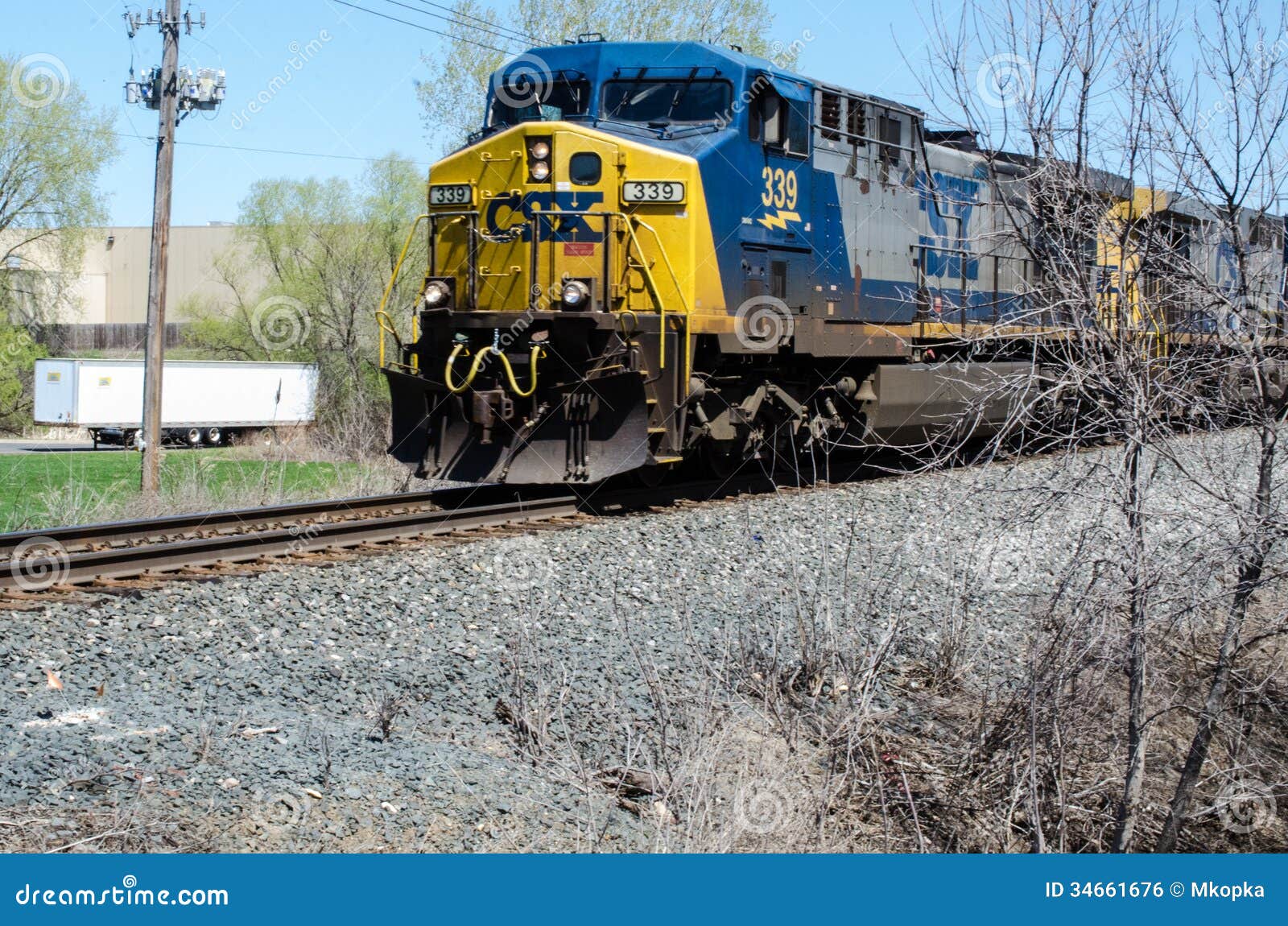 Railroad Train on the Tracks Editorial Photo - Image of transportation ...