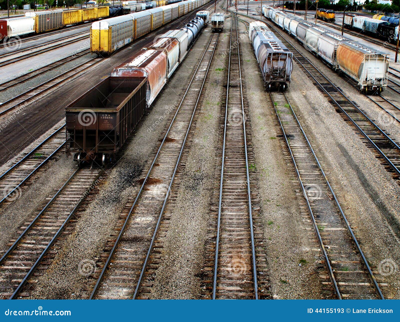 Railroad Transportation Tracks Stock Image - Image of station, road ...