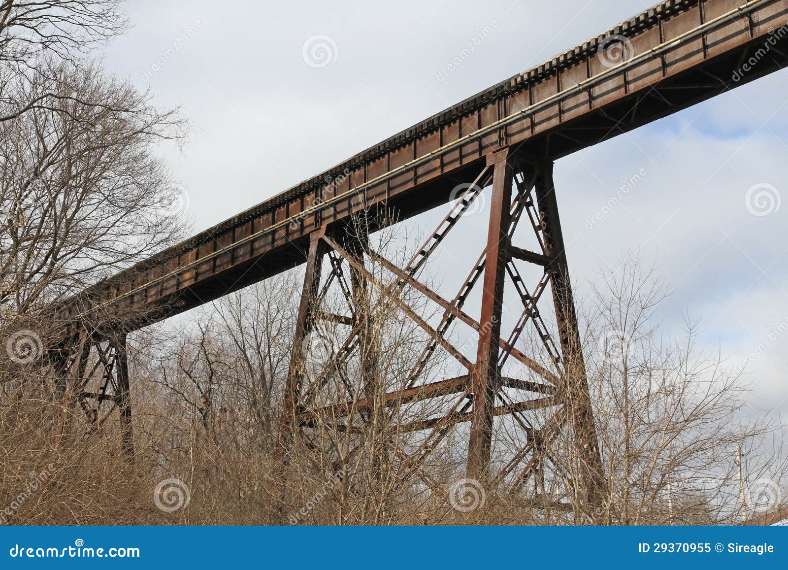 Railroad trestle stock image. Image of traintrack, train - 29370955