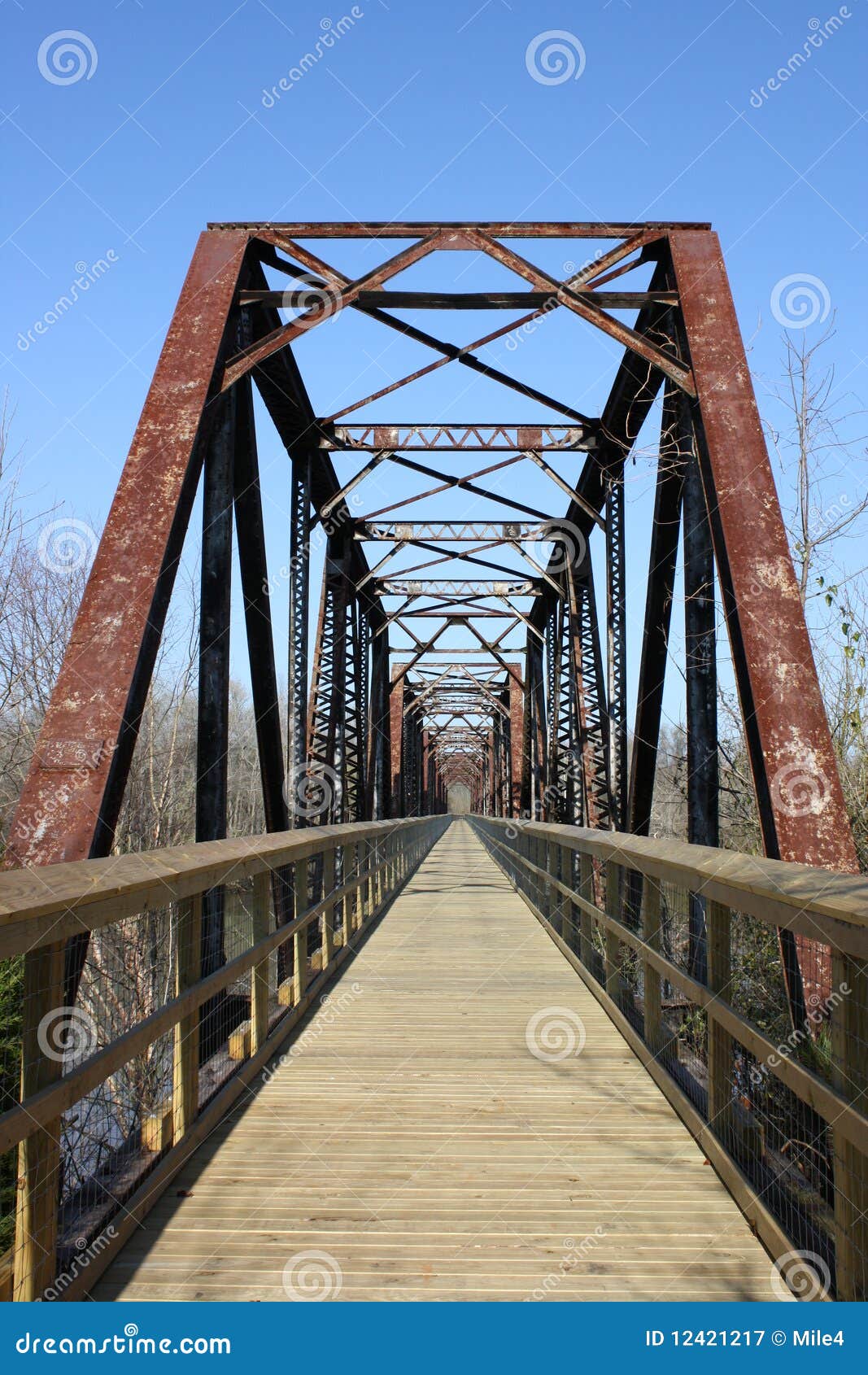 Railroad Trestle Converted To Trail Royalty-Free Stock Photography ...