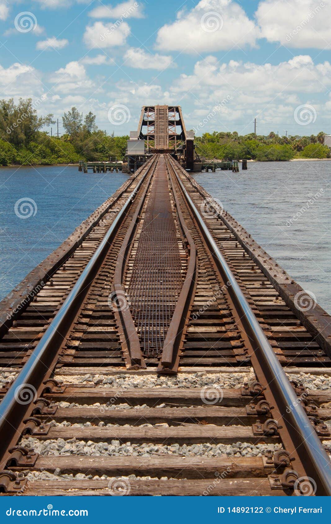 Railroad Trestle and Draw Bridge Stock Photo - Image of travel, draw ...
