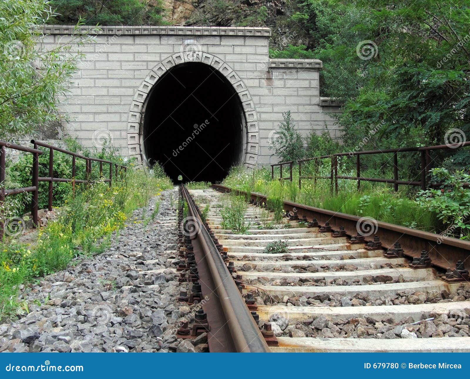 Railroad tunnel stock photo. Image of tunnel, cale, iron - 679780