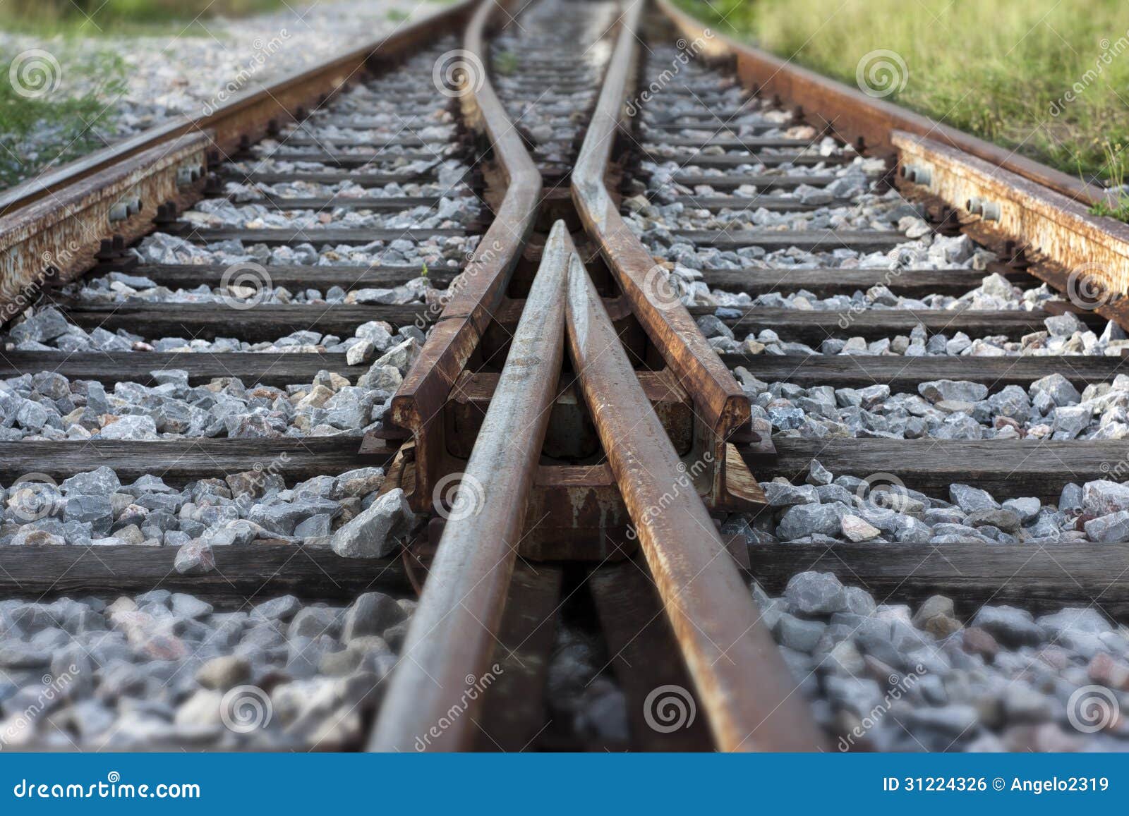 Railroad Turnout Royalty Free Stock Image - Image: 31224326