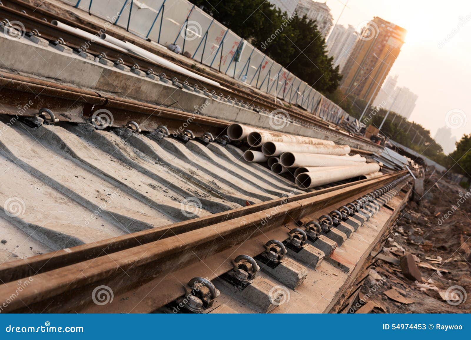 Railroad Under Construction Stock Image - Image of iron, railway: 54974453