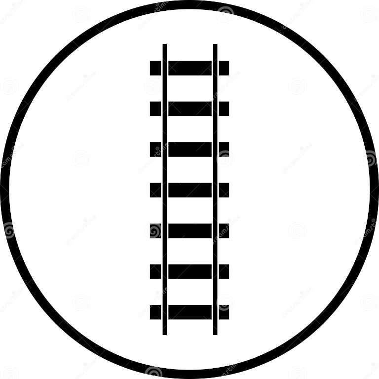 Railroad vector symbol stock vector. Illustration of transportation ...