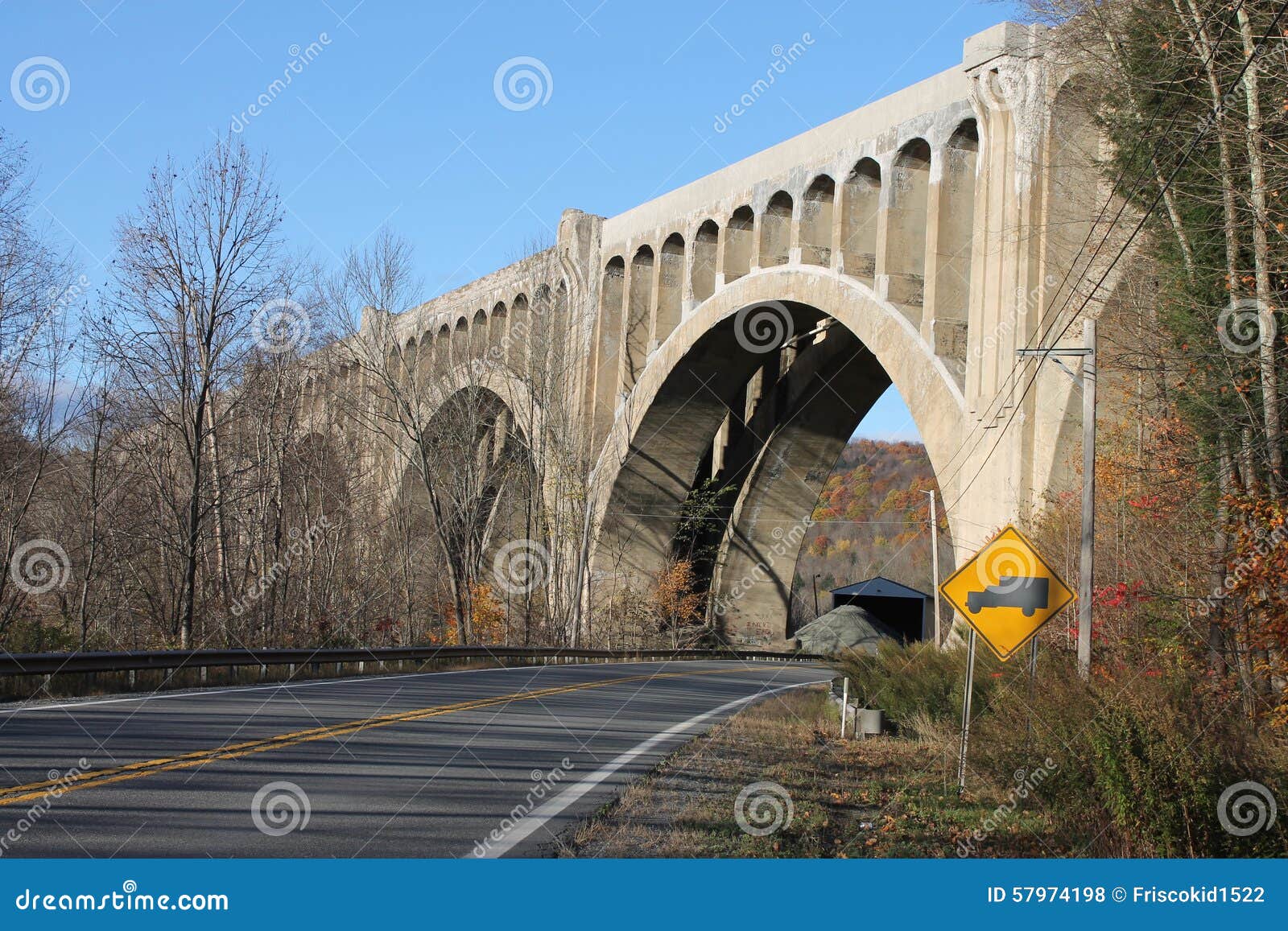 Railroad Viaduct stock photo. Image of pavement, connection - 57974198