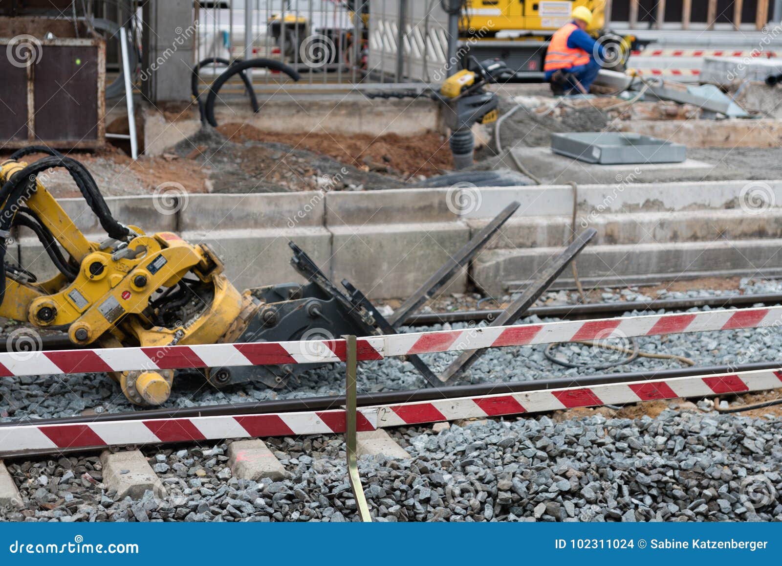Railroad works stock photo. Image of construct, technology - 102311024
