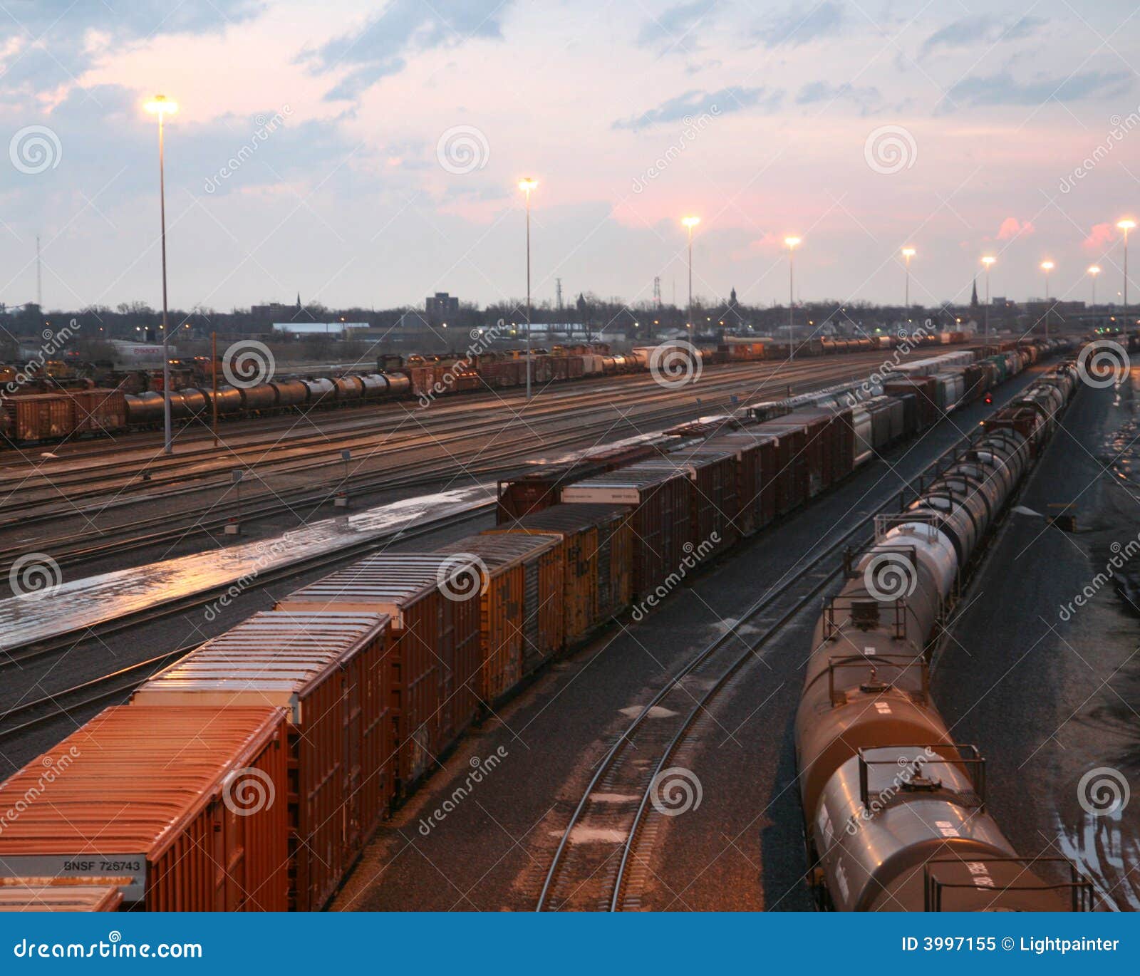 Railroad yard 01 stock image. Image of yard, train, haul - 3997155