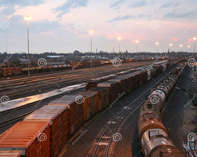 Railroad yard 01 stock image. Image of yard, train, haul - 3997155