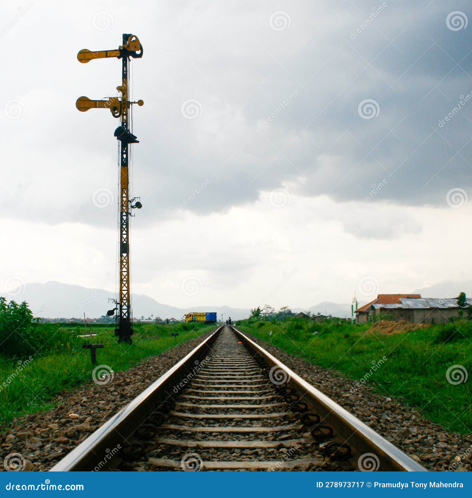 Railroads and Train Signals Stock Image - Image of railroads, train ...