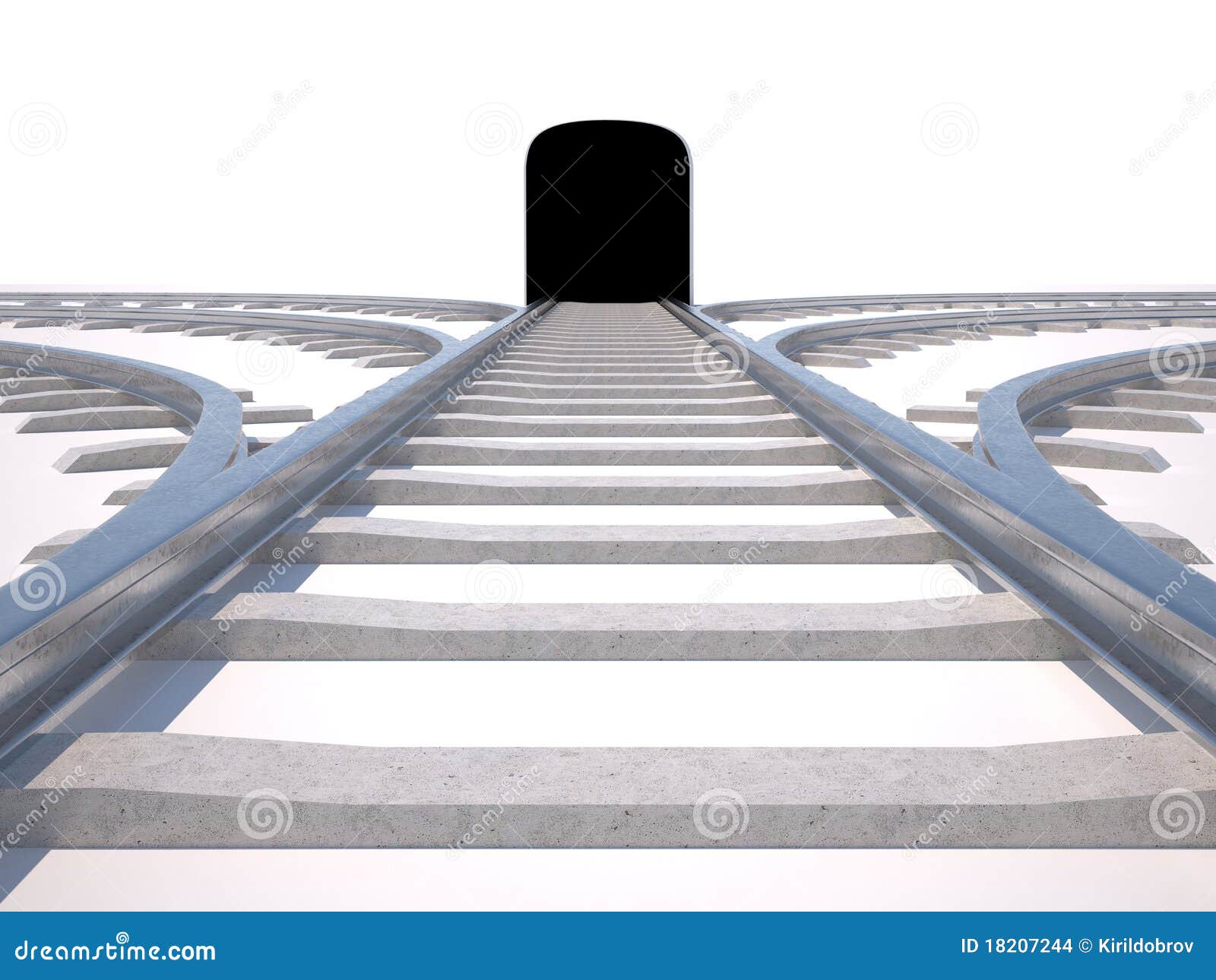 Rails stock photo. Image of change, path, choose, steel - 18207244