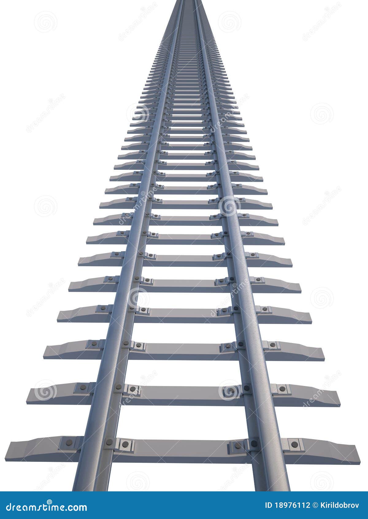 Rails stock illustration. Illustration of steel, rails - 18976112