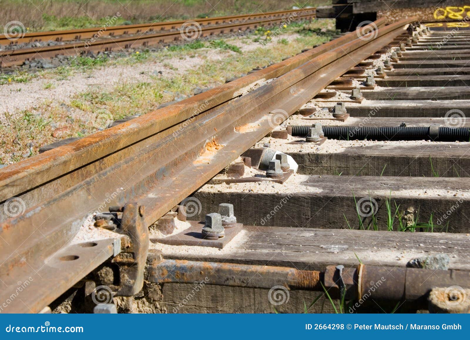 Rails stock photo. Image of fall, direction, railing, road - 2664298