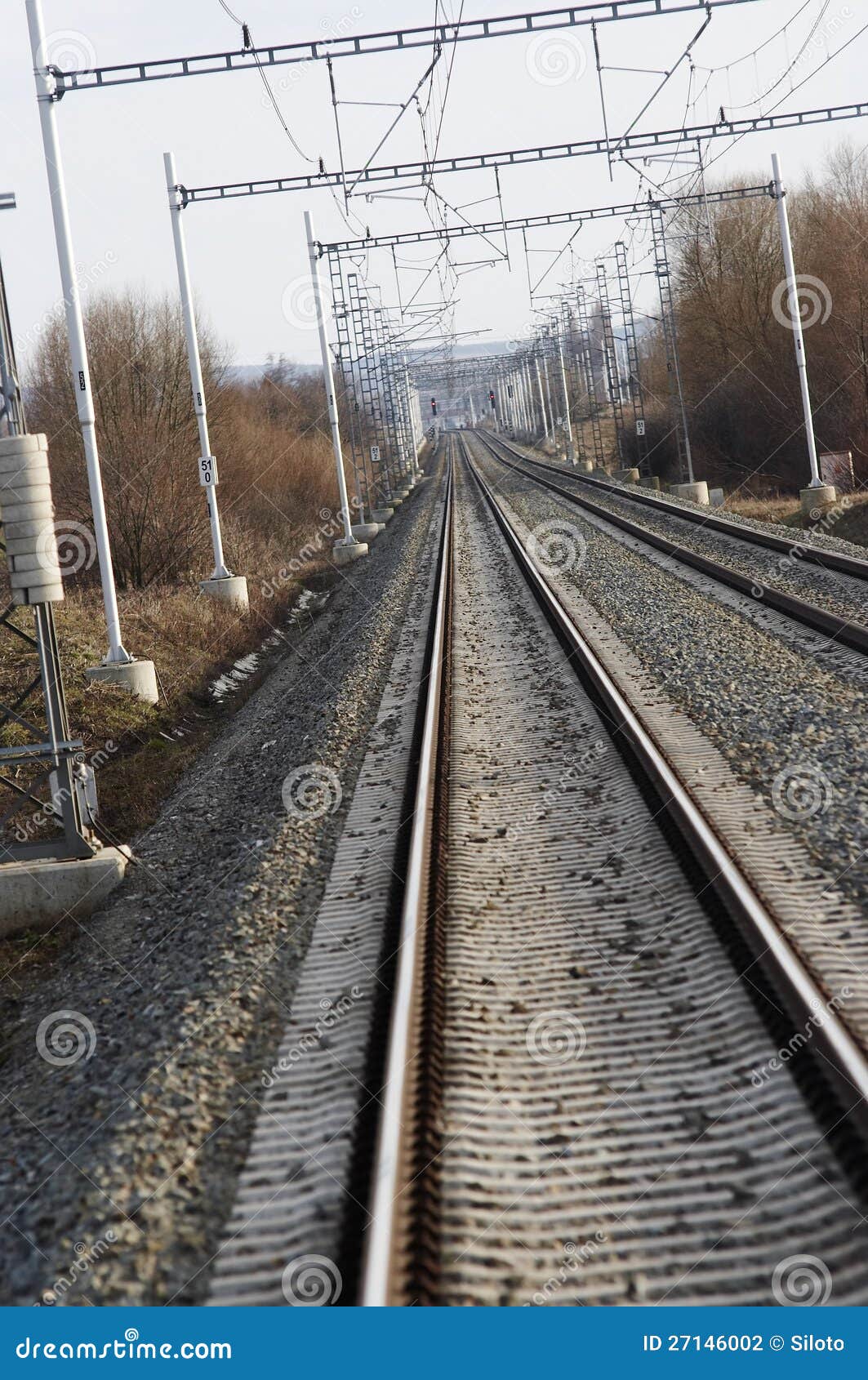Rails stock photo. Image of transportation, road, distance - 27146002