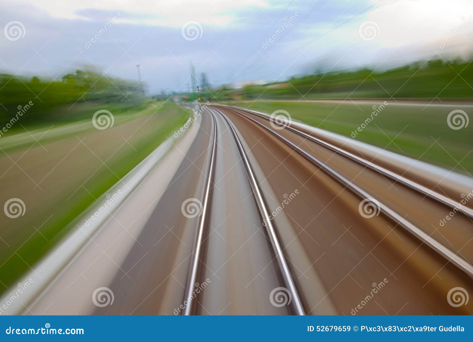 Rails blur stock image. Image of industry, passing, blurred - 52679659