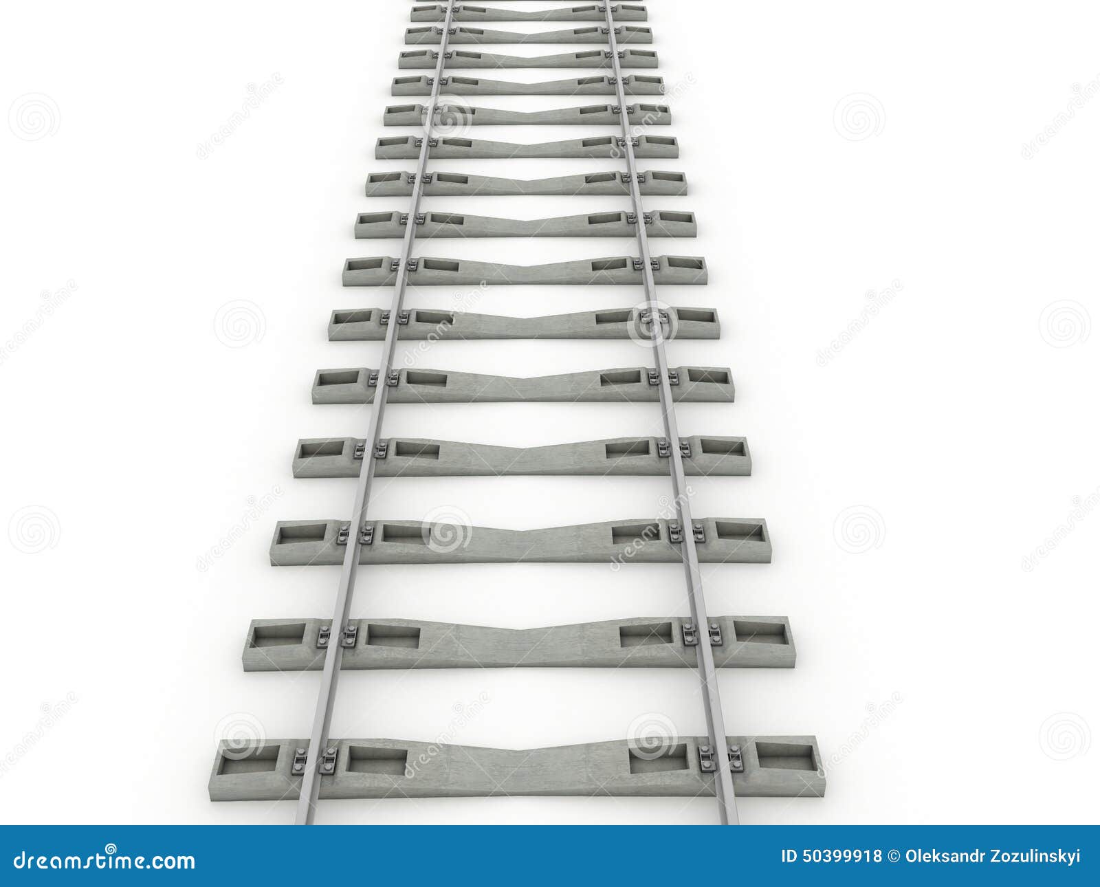 Rails De Fer Sur Un Fond Blanc Trame 2 Photo stock - Image du tramway ...