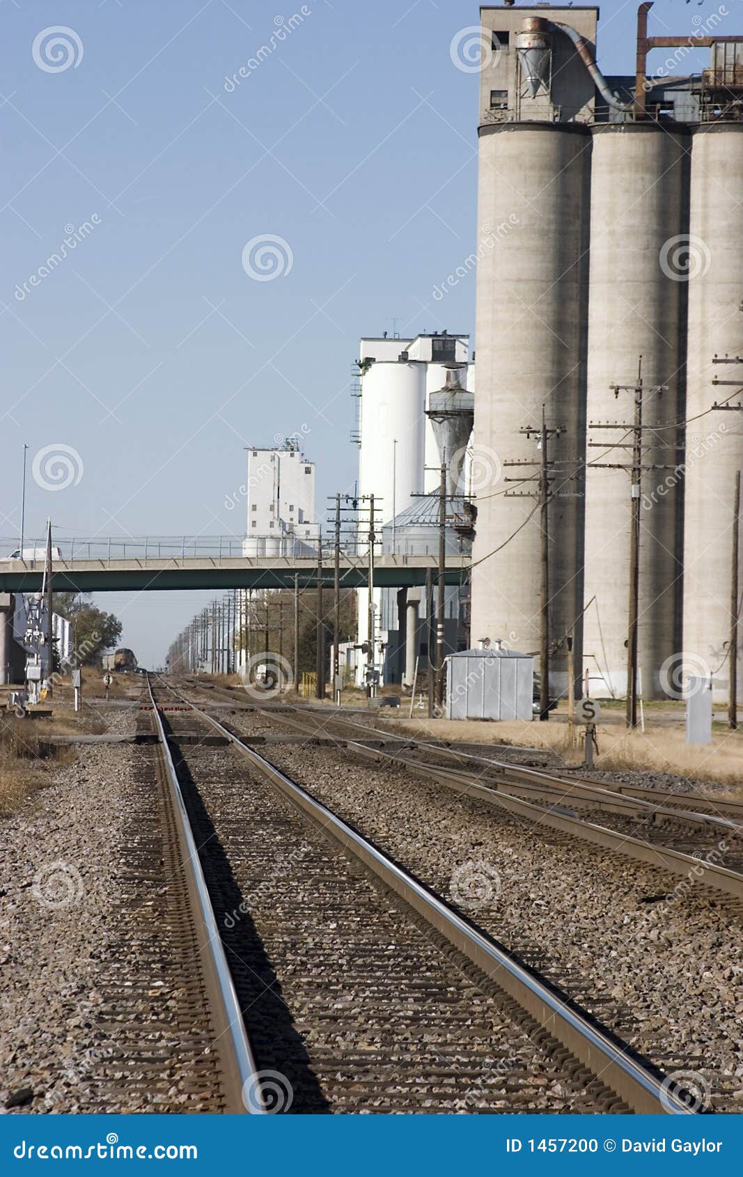 Rails and grain stock photo. Image of commerce, farmland - 1457200
