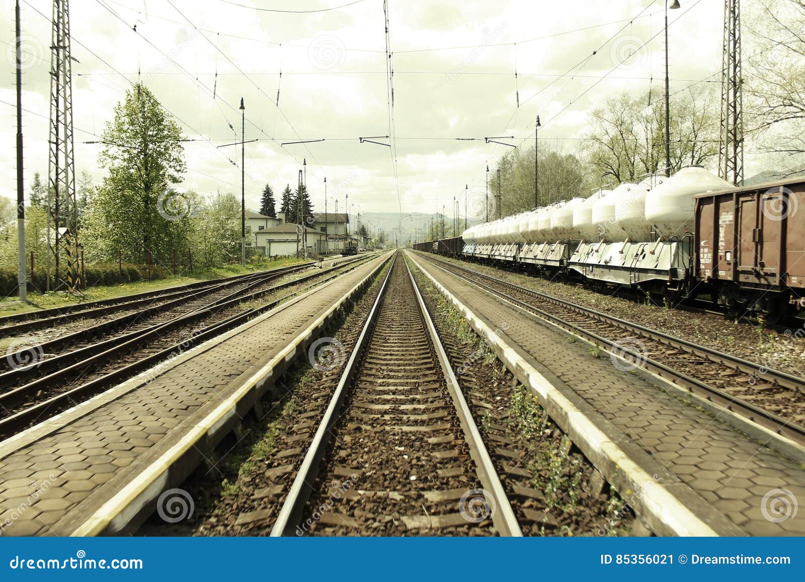 Rails stock image. Image of industry, change, rails, steel - 85356021