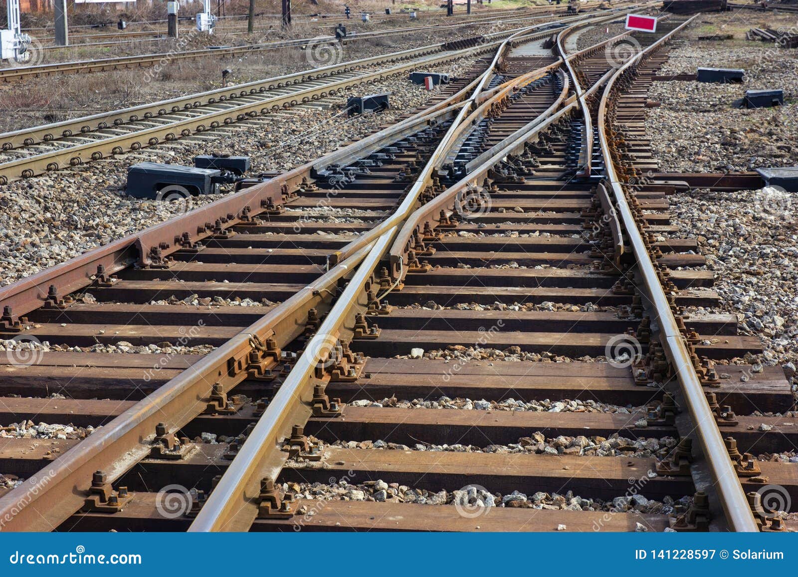 Rails stock image. Image of rolling, rails, railway - 141228597
