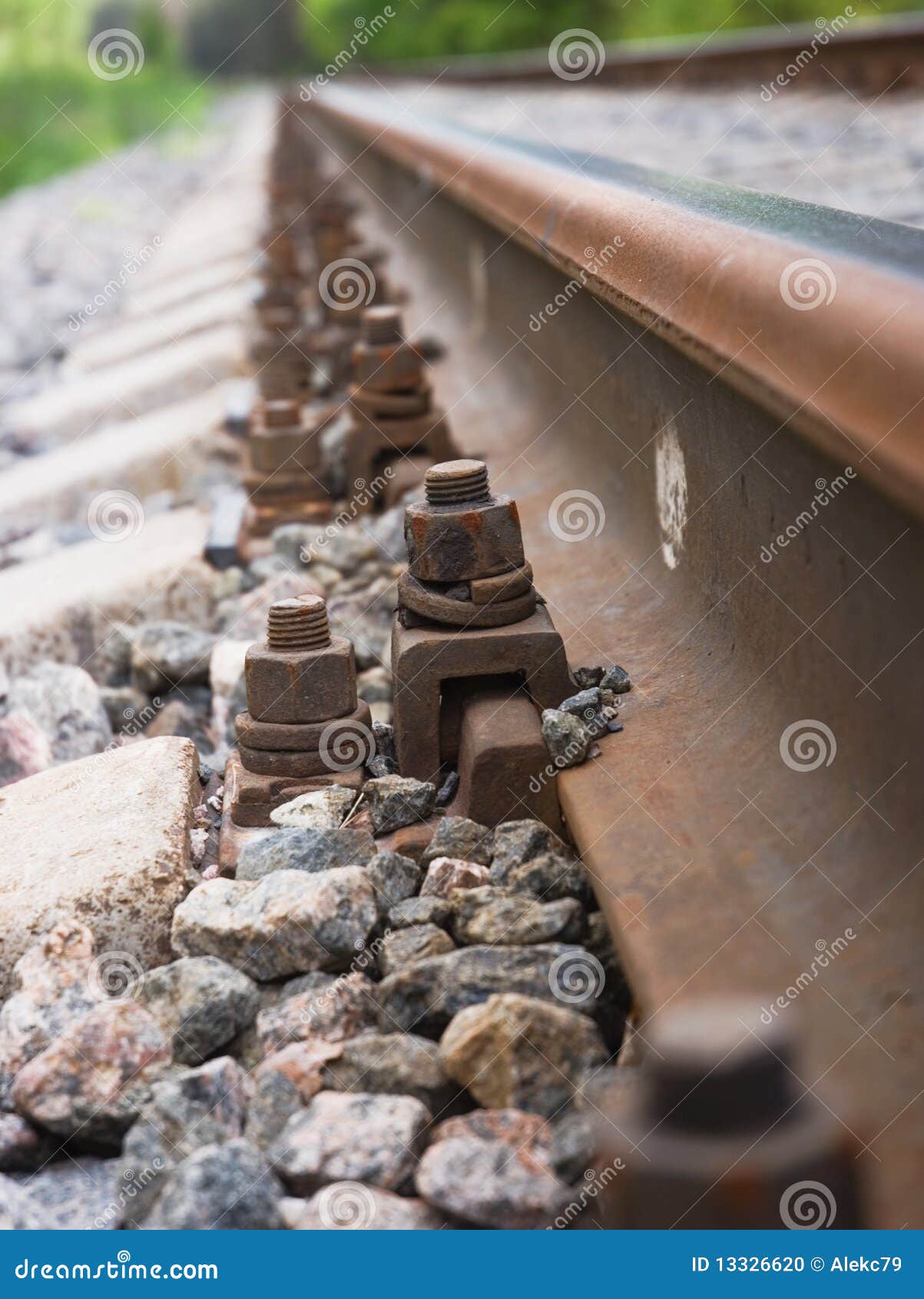 Rails Stretching into the Distance Stock Photo - Image of carving ...