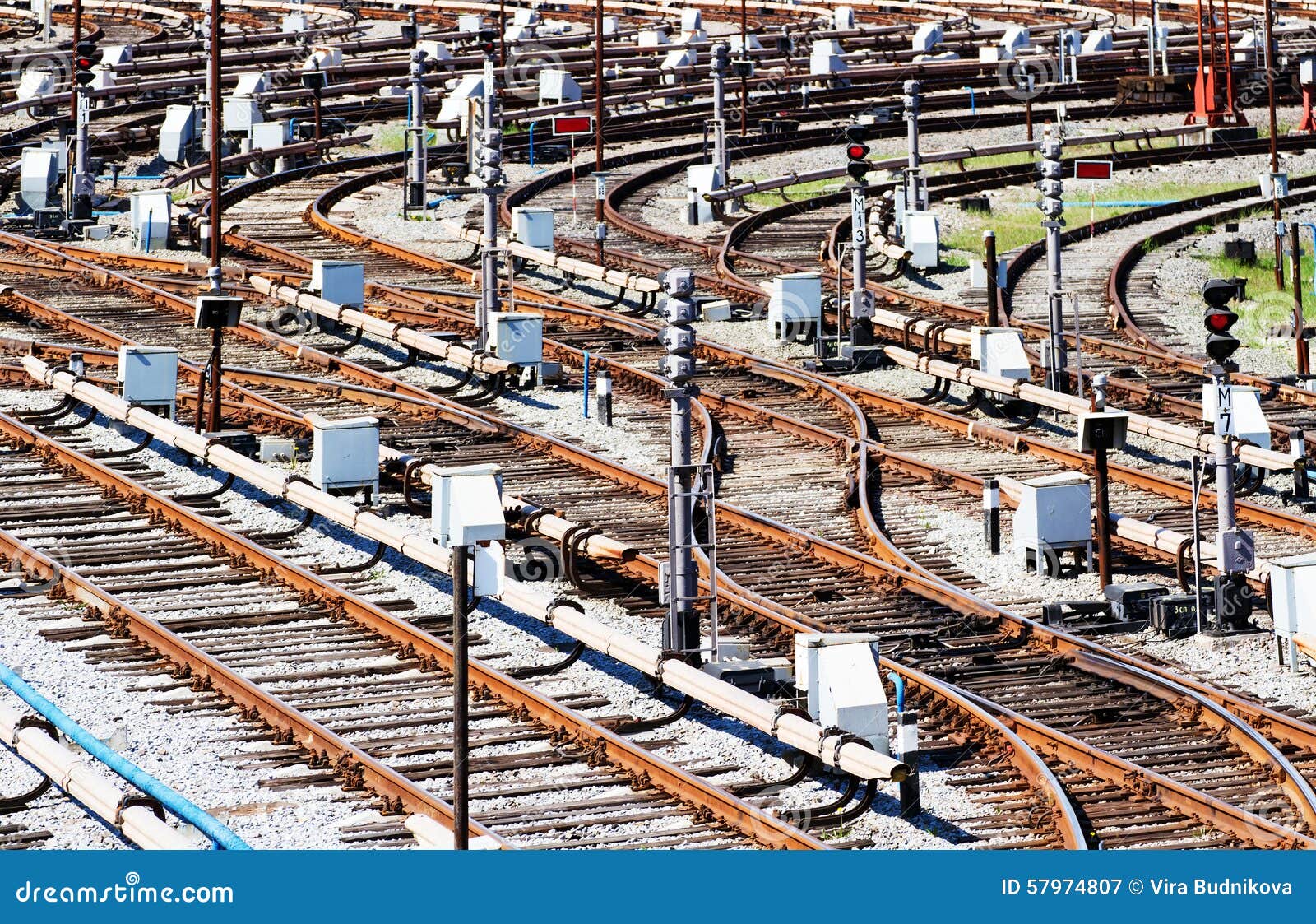 Rails train depot. stock image. Image of frame, depot - 57974807
