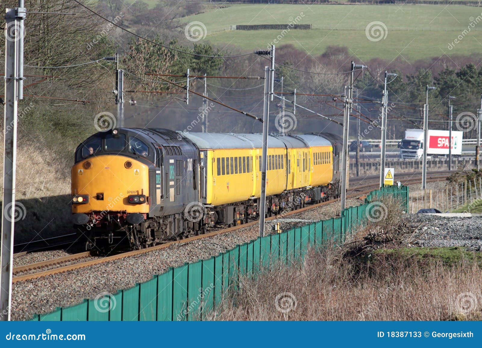 Railtrack Test Train Near Lowgill In Cumbria Editorial Stock Photo ...