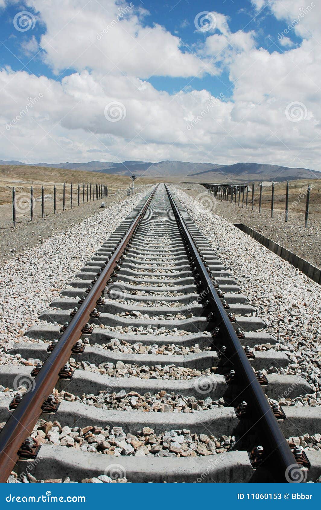 Railway stock image. Image of crosstiesleeper, qinghai - 11060153
