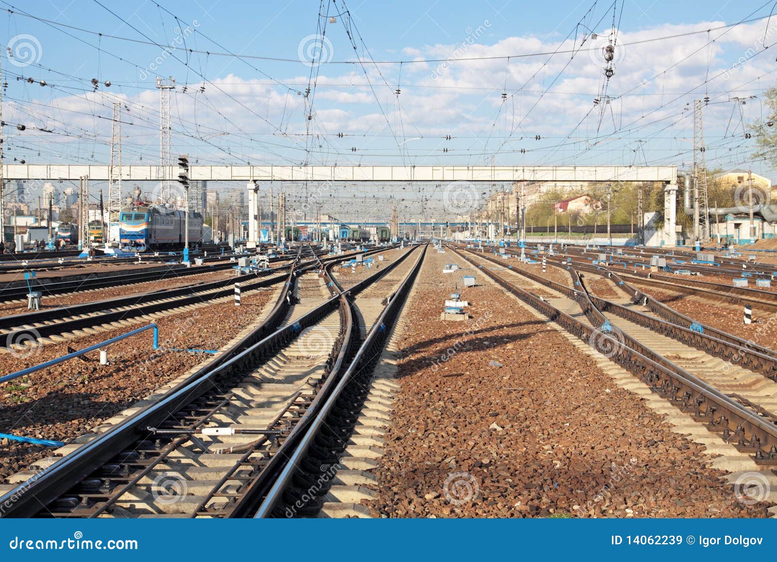 The railway stock image. Image of link, groundwork, direction - 14062239