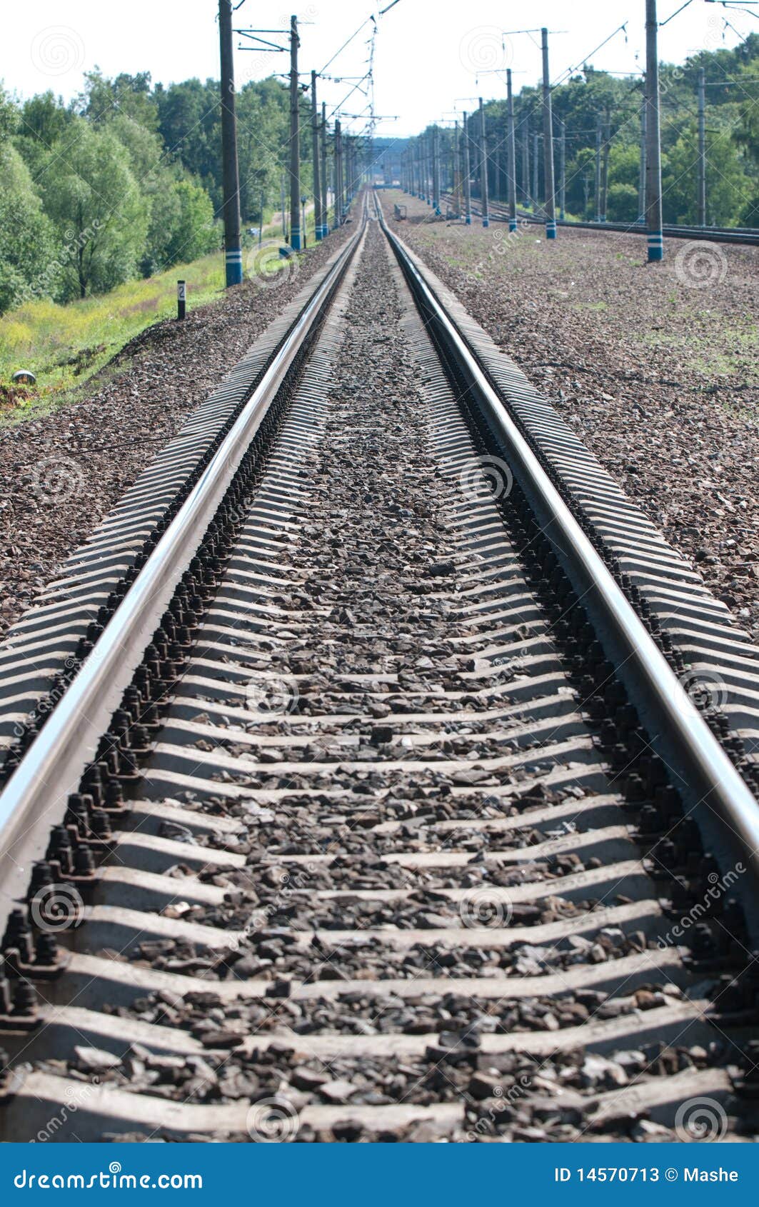 Railway stock image. Image of crossing, girder, sleeper - 14570713