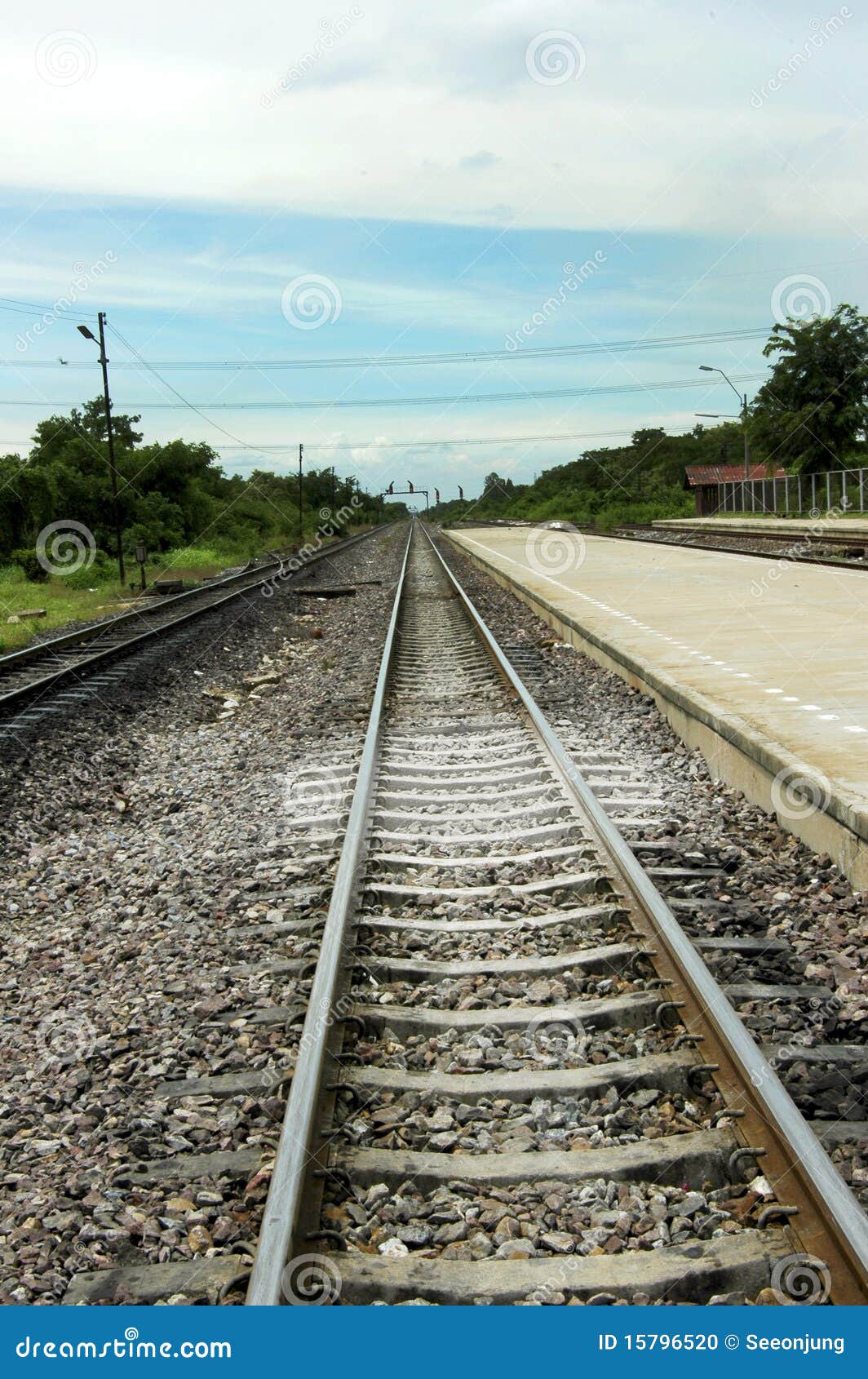 Railway stock photo. Image of background, transit, long - 15796520