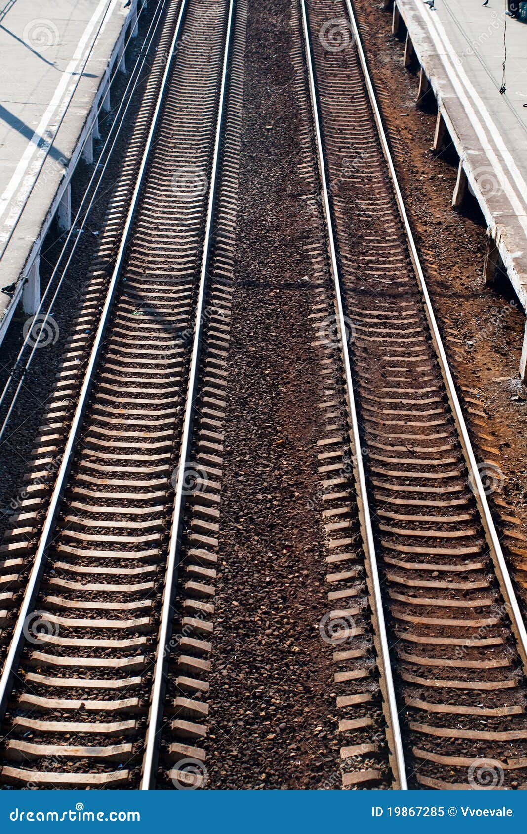 Railway stock image. Image of straight, railway, outdoor - 19867285