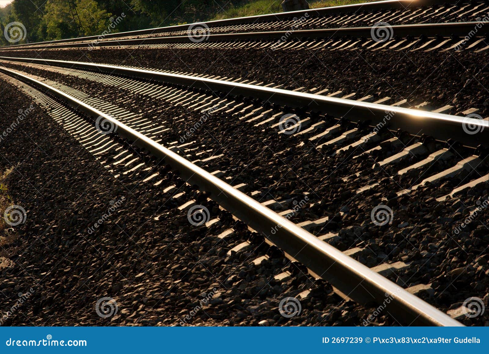 Railway stock image. Image of reflection, industry, railway - 2697239