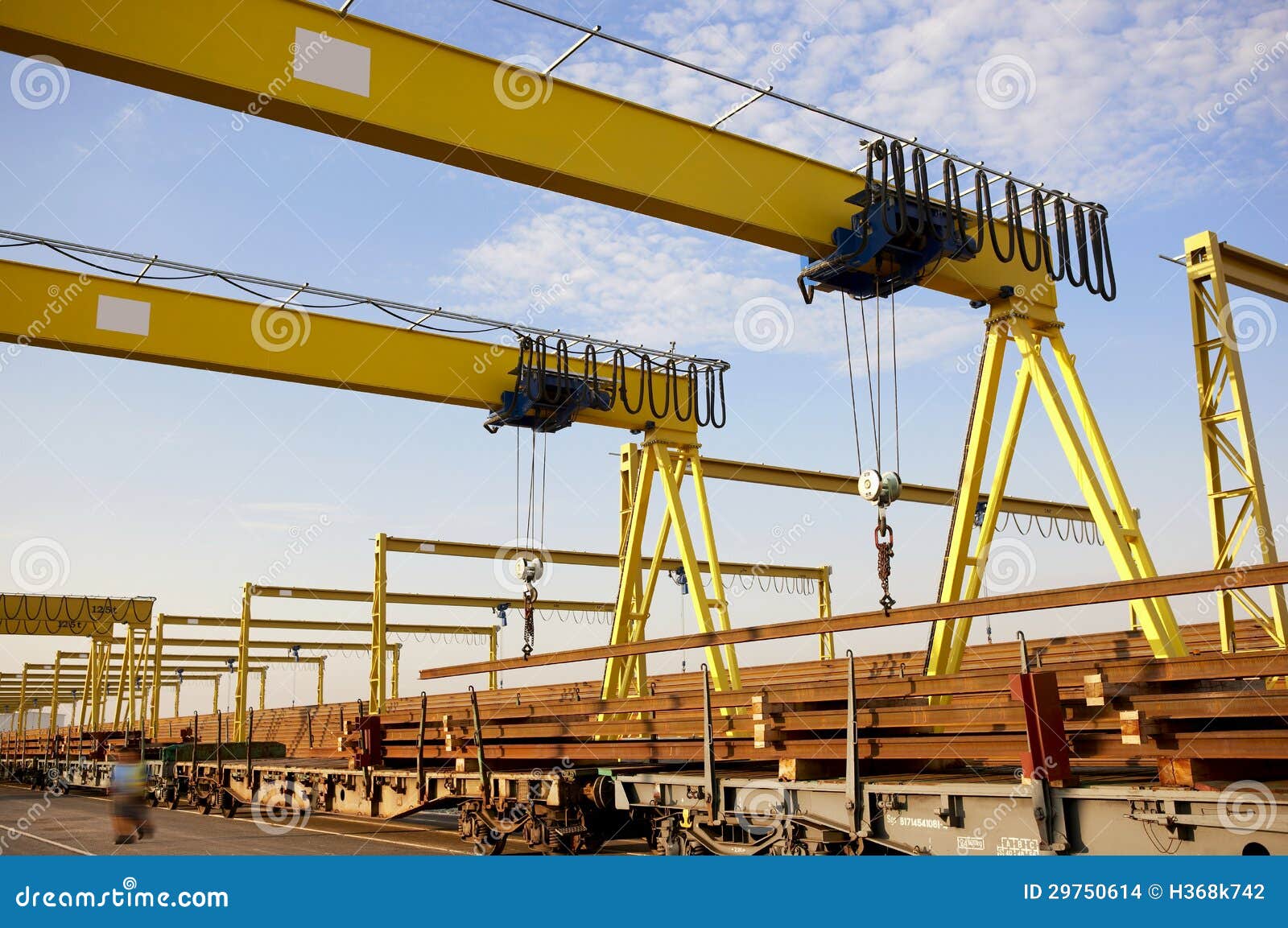 Railways assembly process stock photo. Image of electricity - 29750614