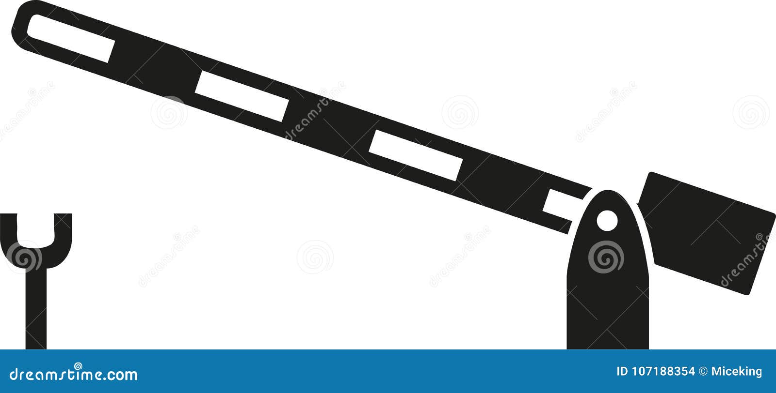 Railway barrier vector stock vector. Illustration of railroad - 107188354