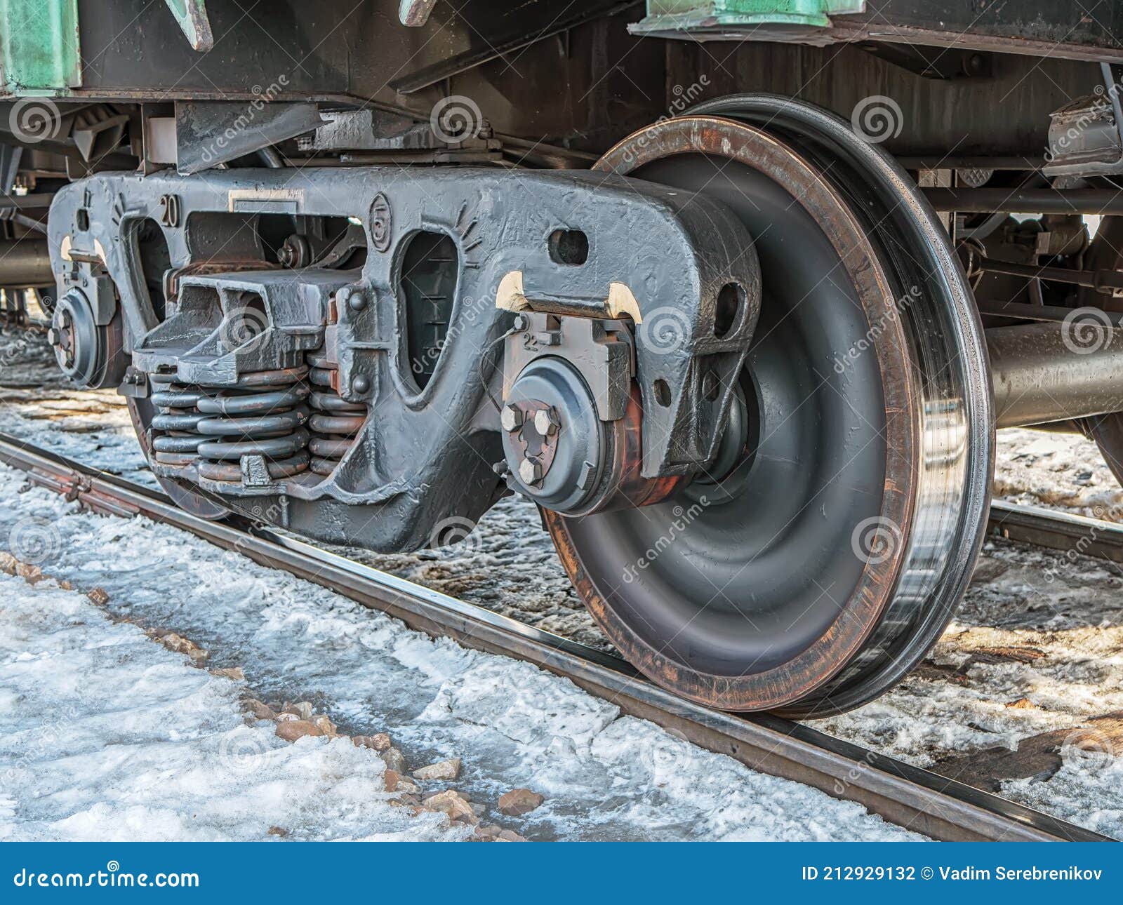 A Railway Bogie On The Rails. Royalty-Free Stock Image | CartoonDealer ...