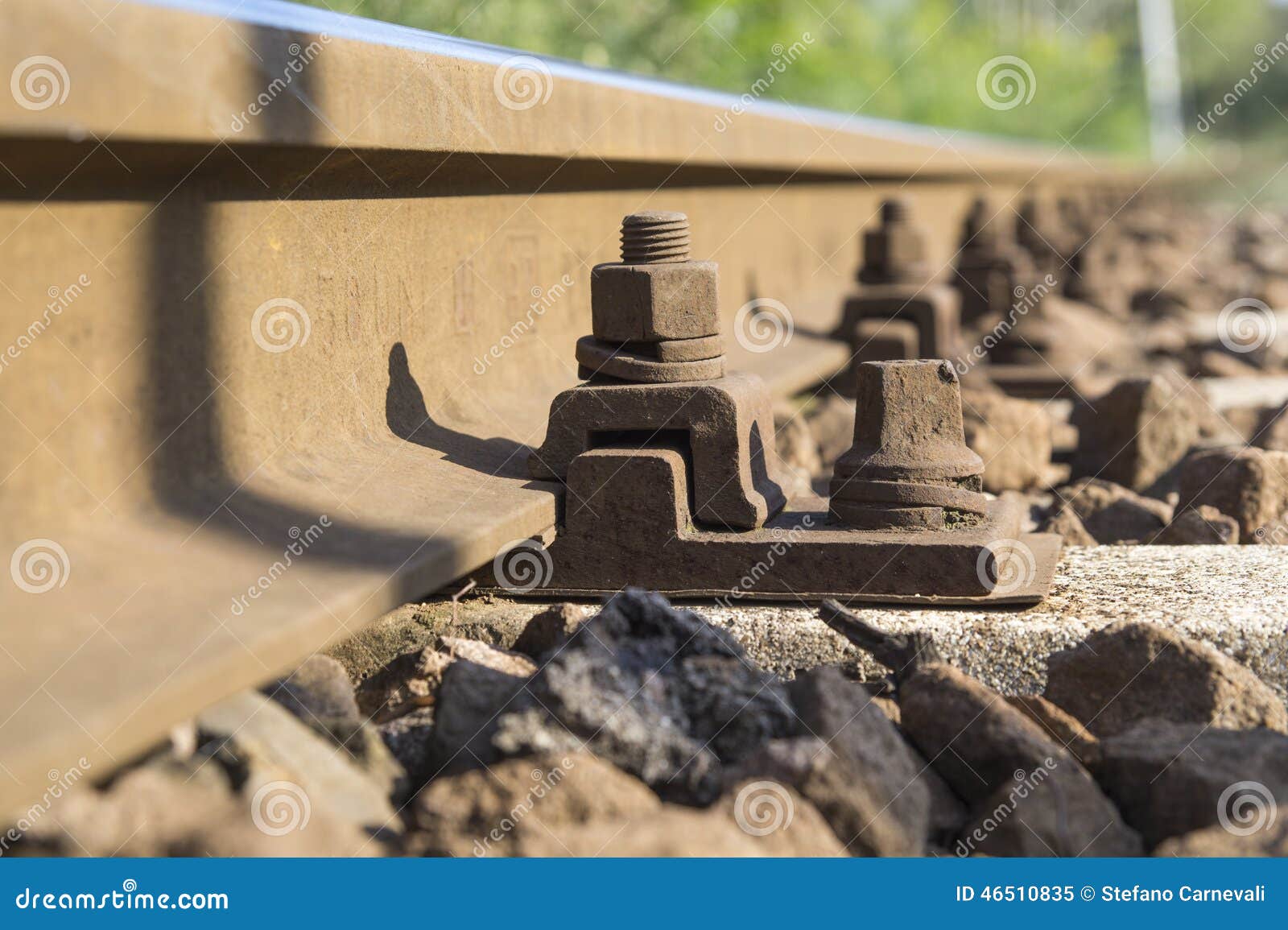 Railway bolt stock image. Image of close, macro, path - 46510835