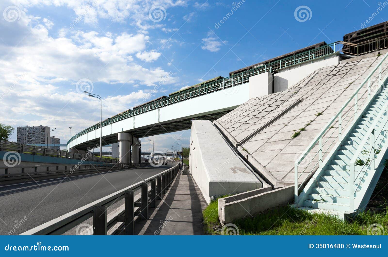 Railway bridge stock photo. Image of bypass, freeway - 35816480