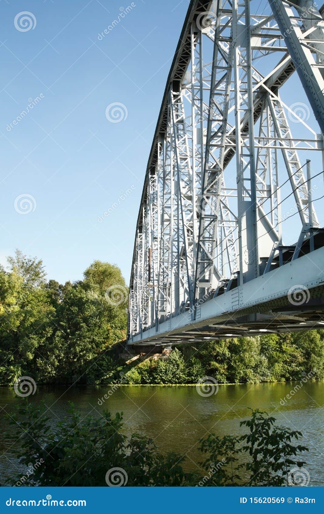 Railway Bridge Over the River Stock Image - Image of bridge, direction ...