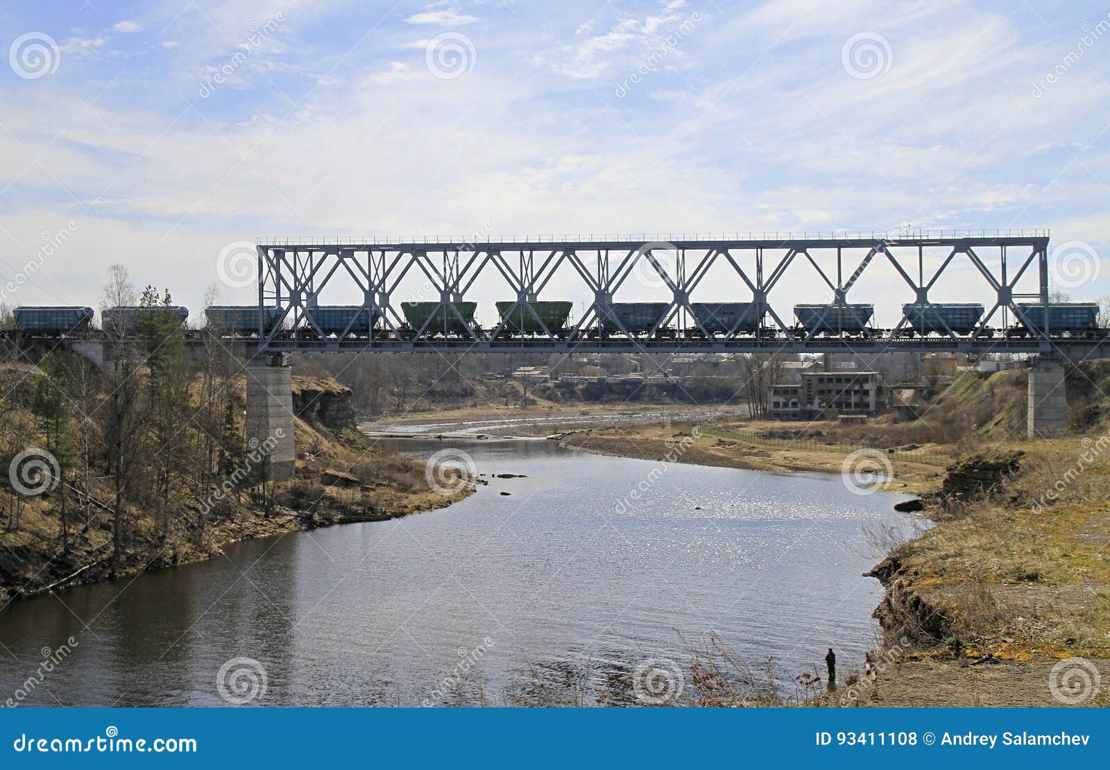 Railway Bridge on Russian-Estonian Border Editorial Stock Photo - Image ...