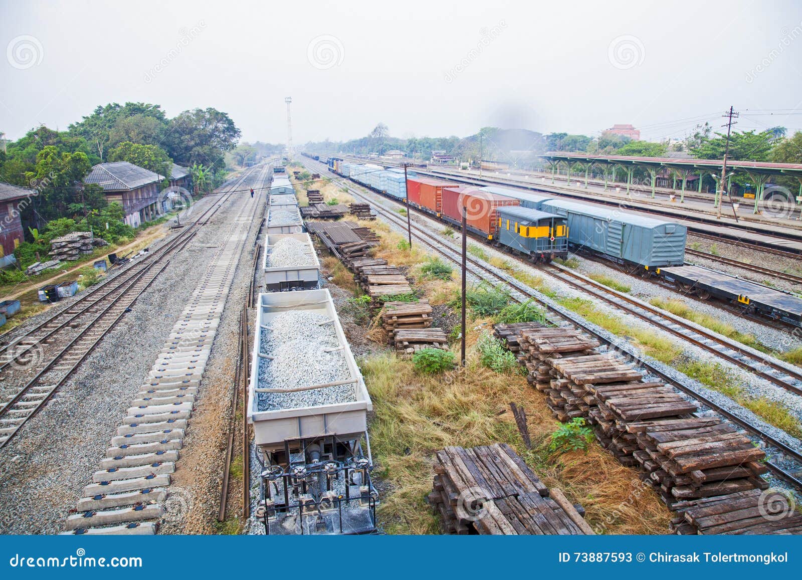 Railway bulk cargo. stock image. Image of export, load - 73887593